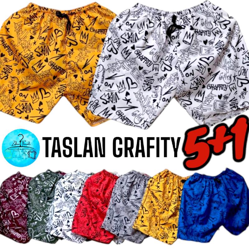 Bundle Taslan Shorts Printed with Pocket Grafity Print Adult - TikTok ...