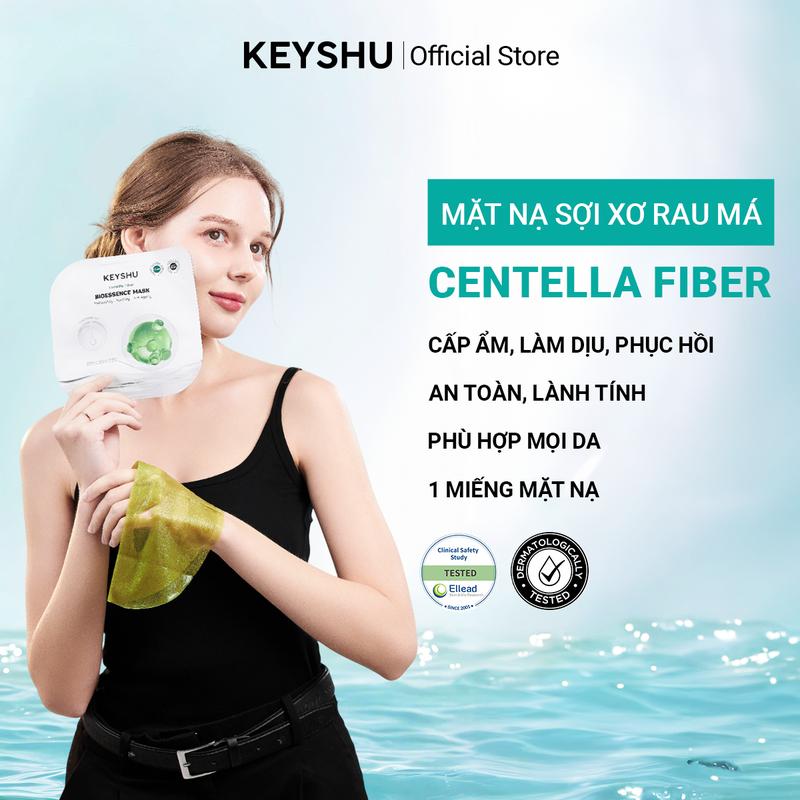 Centella Fiber KEYSHU Mask Moisturizes, Softens Skin, Supports - TikTok ...
