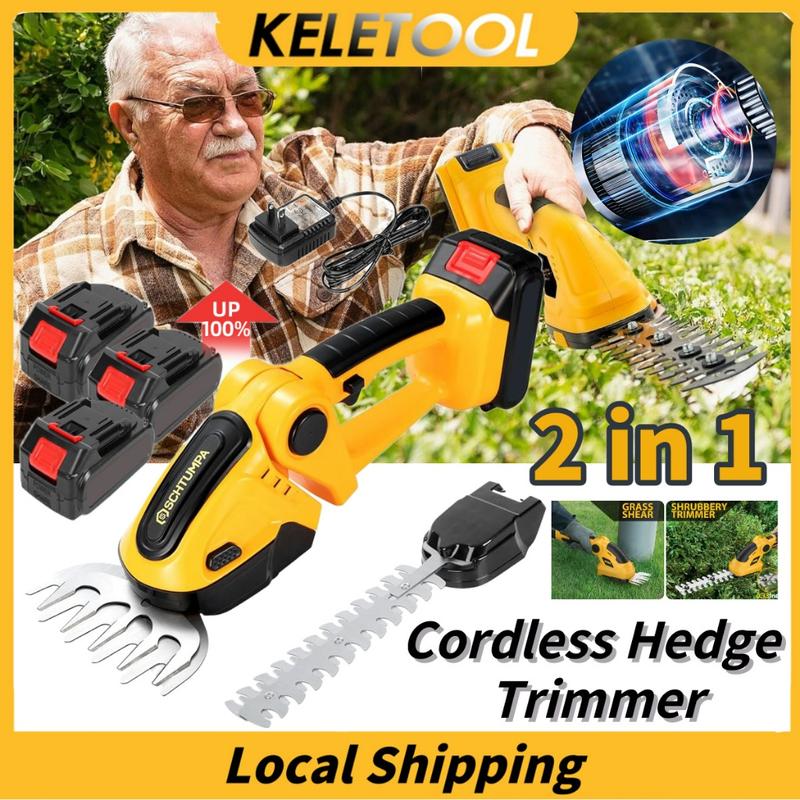 LOCAL SHIPPING Grass Hedge Trimmer Cutter Cordless Electric Plant ...