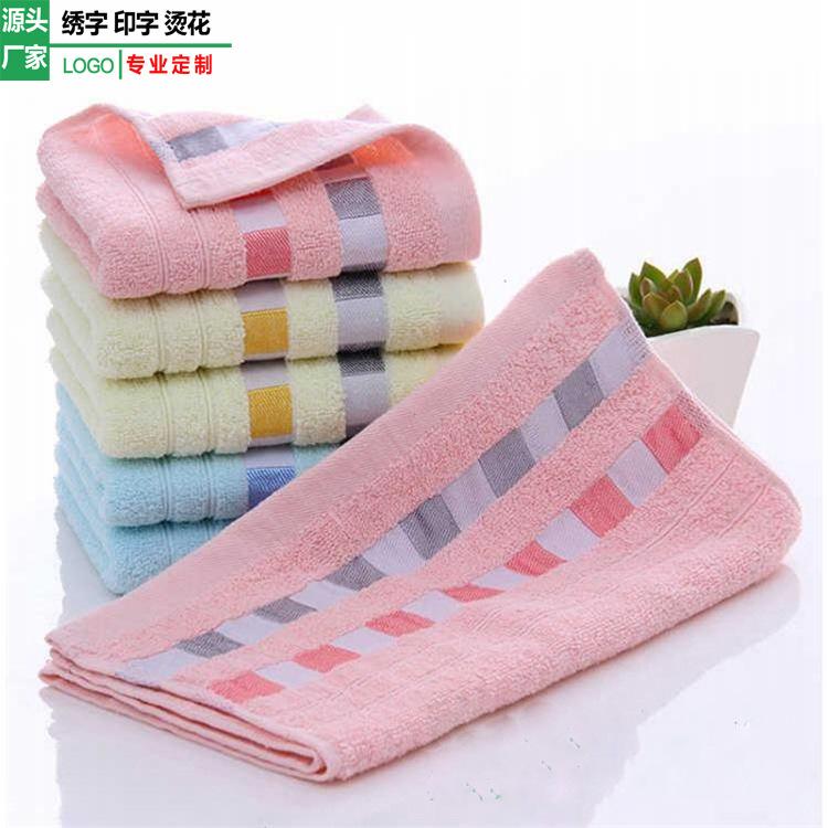 Tuala Jacquard Berkotak-kotak, Benang Kapas Gaoyang, Tuala Pencuci ...