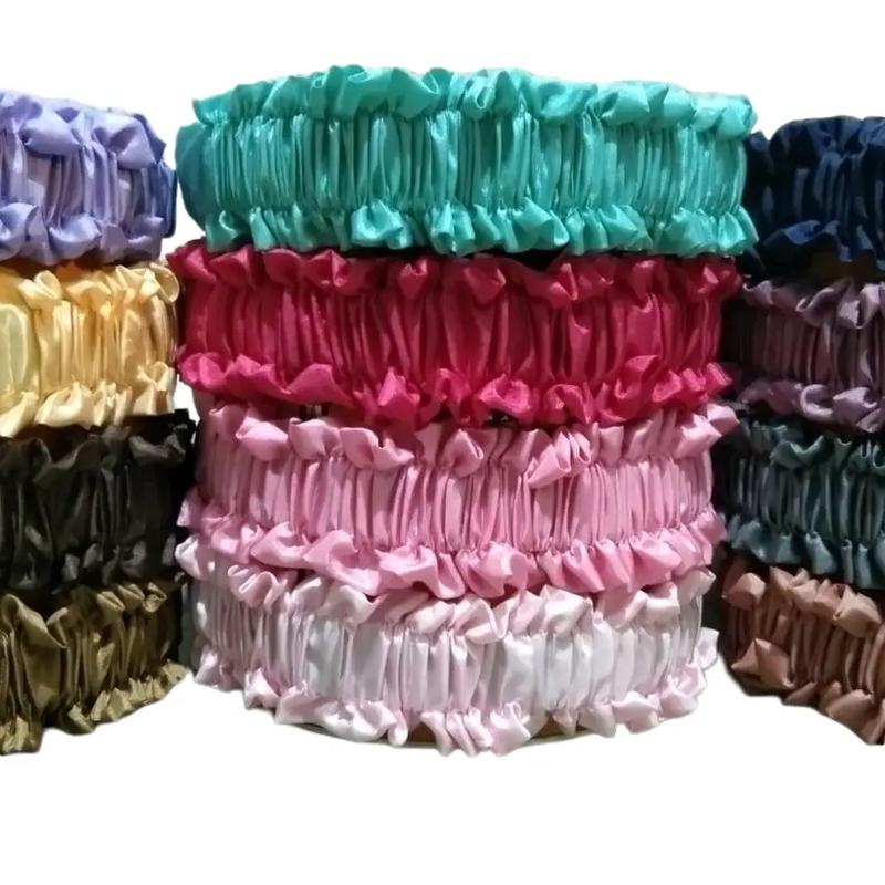 Bando Rufle Korea Nagita Slavina - 12 pcs Headbands, Gaya Korea, Bahan ...