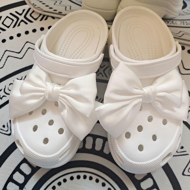 ️️INS Bow 2pcs Button Shoes Charm -croc /jibz /Button croc /Charm ...
