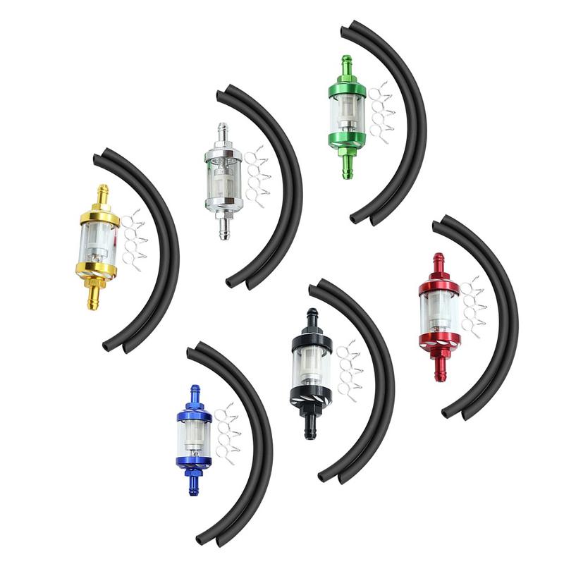 Motorcycle fuel filter Aluminum alloy fuel filter 8mm oil filter ...