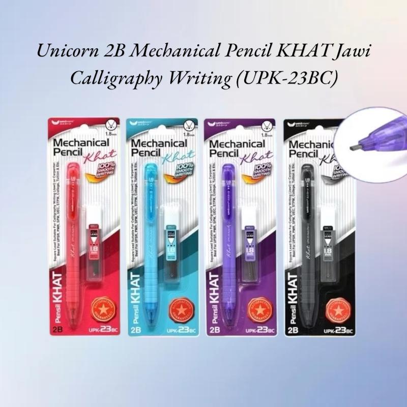 Unicorn 2B Mechanical Pencil KHAT Jawi Calligraphy Writing (UPK-23BC ...