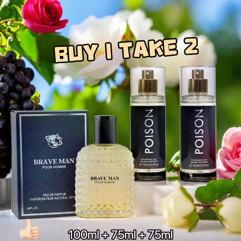 『BUY 1 TAKE 2』WINSHIP Men's perfume set Brave Man 100ml with - TikTok ...