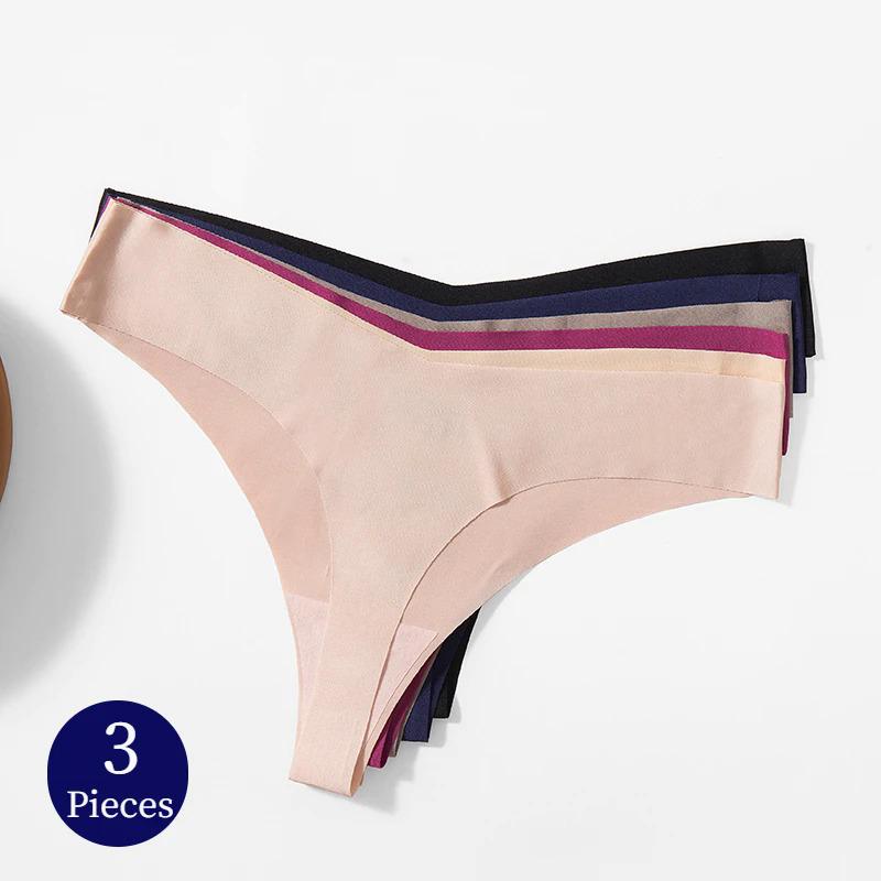 Seluar Dalam Wanita, Giczi, 3PCS / Set, Pakaian Dalam, Seluar Dalam ...