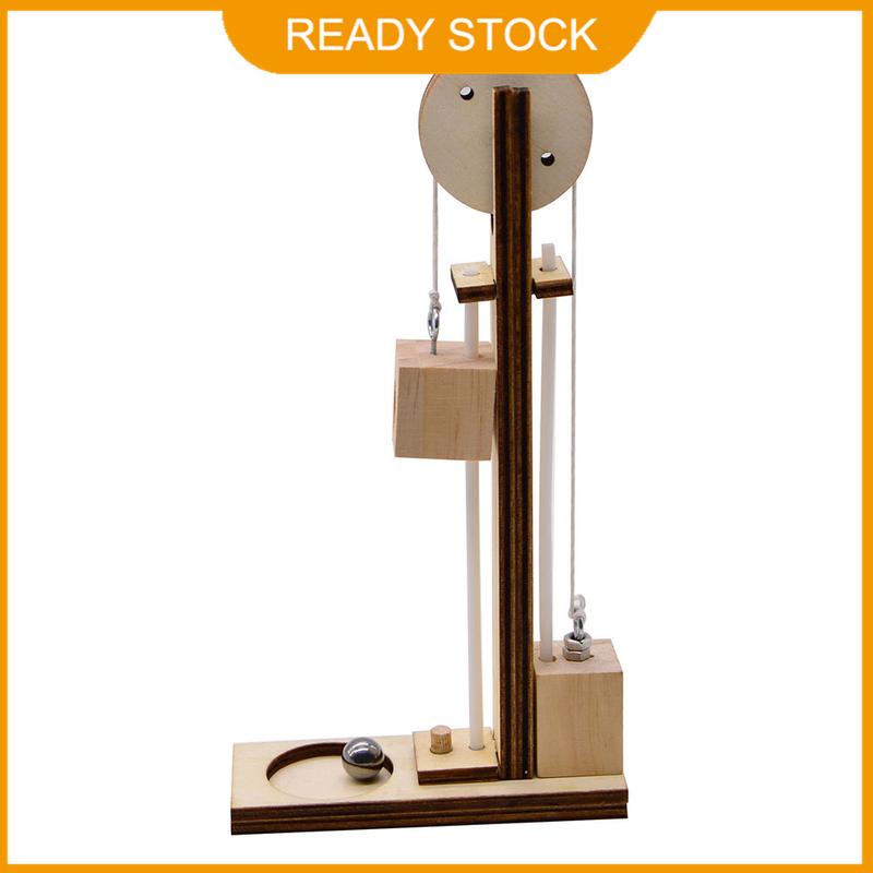 TERN DIY Wooden Block Tackle Pulley Toy Students Science Learning ...