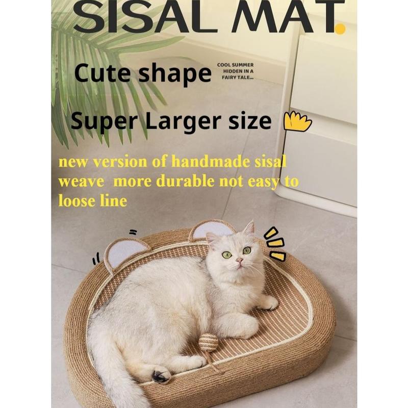 Cat's Paw Basin Cat Scratch Board Woven Sisal Mat Scratch-Resistant ...