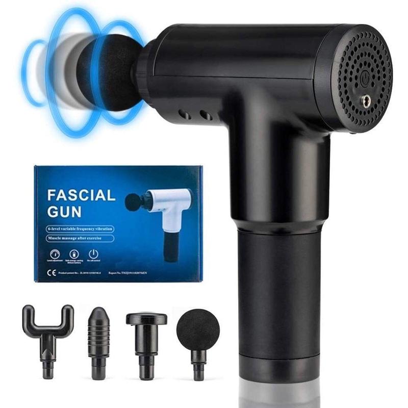 Fascial Gun 4 Heads Portable Muscle Massage Gun Percussive High ...