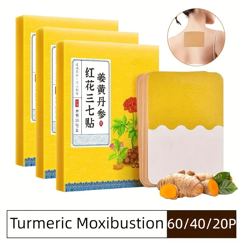 Tampalan Moxibustion Kunyit dan Mugwort, 60 / 20 Tampalan, Sesuai ...