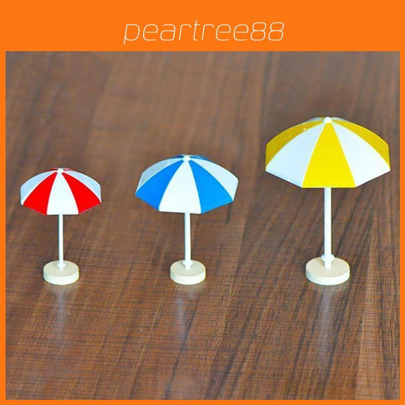 Sun Umbrella Mini Miniature Beach Micro Landscape Dollhouse Decoration ...
