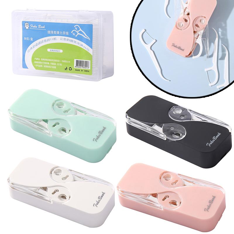 Automatic Floss Box Portable Mini Double-open Floss Storage Box ...
