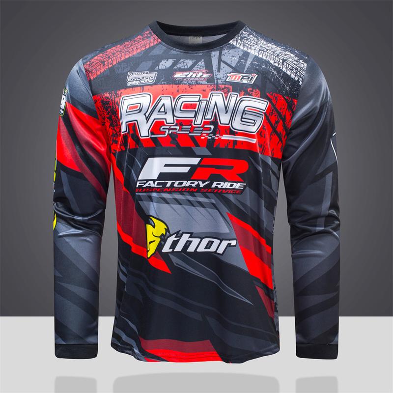 Baju Motor, Lengan Panjang, Untuk Lelaki, Sesuai untuk Berbasikal ...