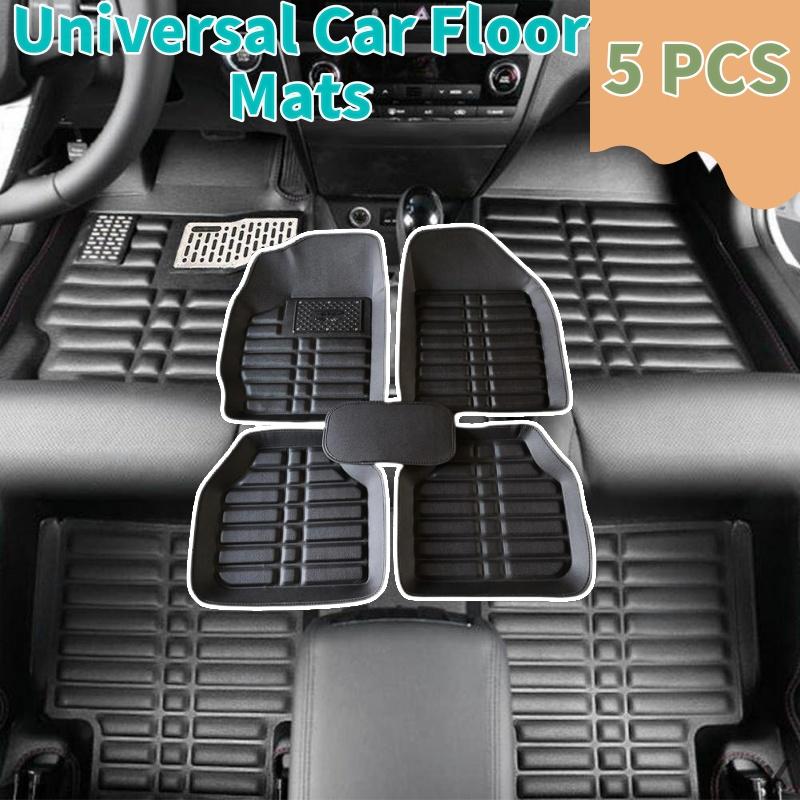 SKISOPGO 5PCS Universal Car Floor Mats Auto Pu Leather Front - TikTok ...