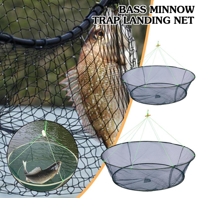 1pcs Foldable Fishing Landing Net Fish Catcher Network Nylon - TikTok ...