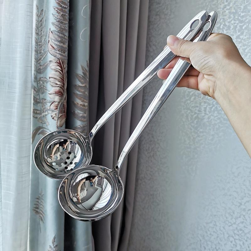 304 stainless steel hot pot spoon, leaky spoon, long handled - TikTok ...