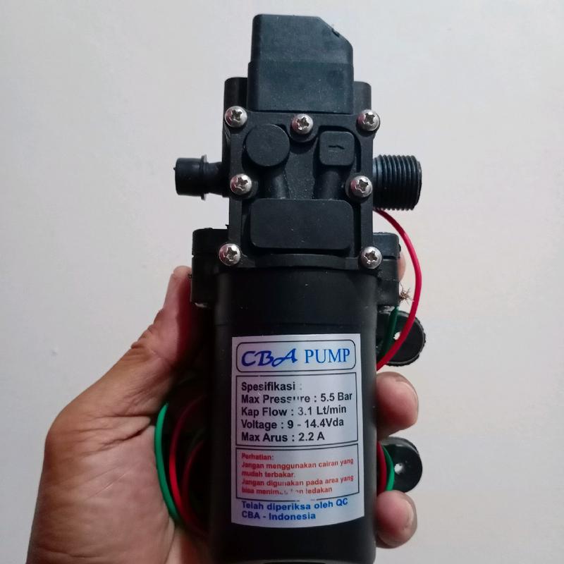 Pompa DC CBA tekanan 80 psi 3.1 LPM untuk Sprayer Elektri Tangki ...