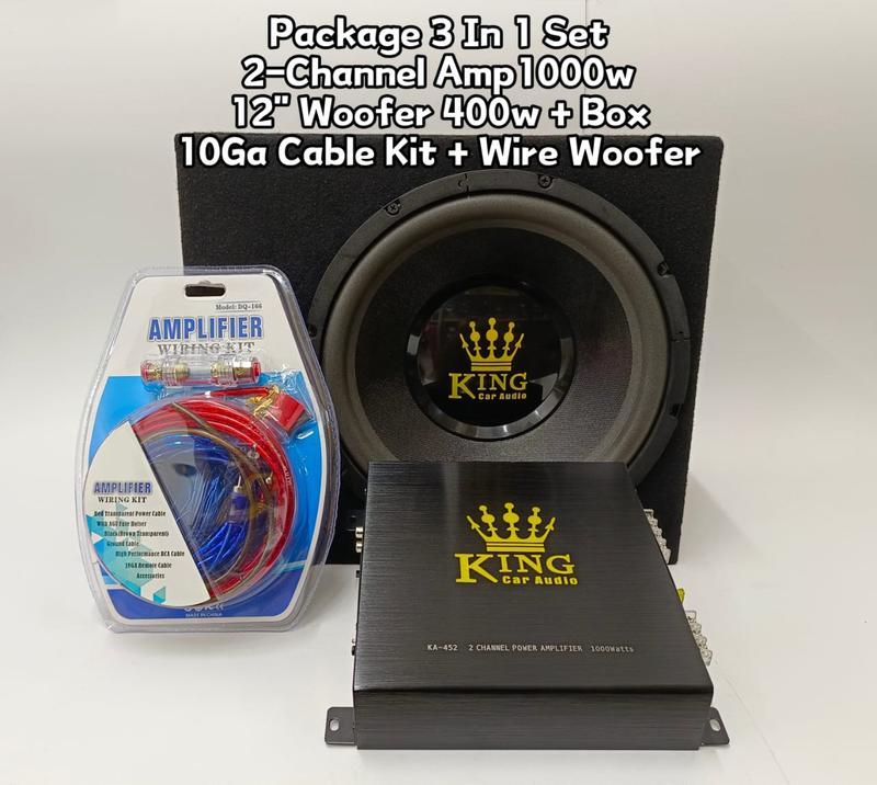 KING Car Audio PACKAGE SET High Power 2-Channel Amplifier 1000 - TikTok ...