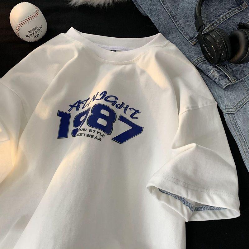 Kemeja-T Lengan Pendek Amerika, Kemeja-T Lengan Separuh Ringkas ...