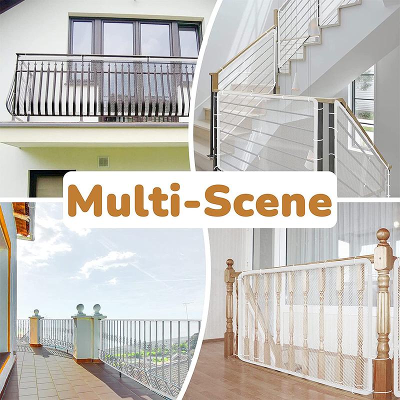 Banister Guard White Mesh Baby Safety Stairs Thicken Rail Ne - TikTok ...