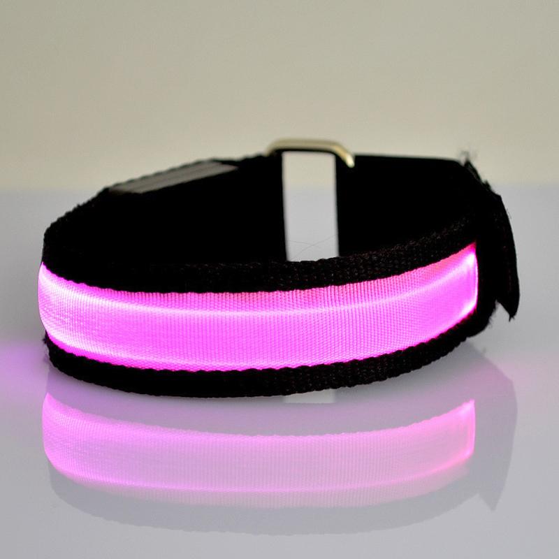 LED Wristband, Luminous Belt Strap Braclets, Night Cycling, Running ...