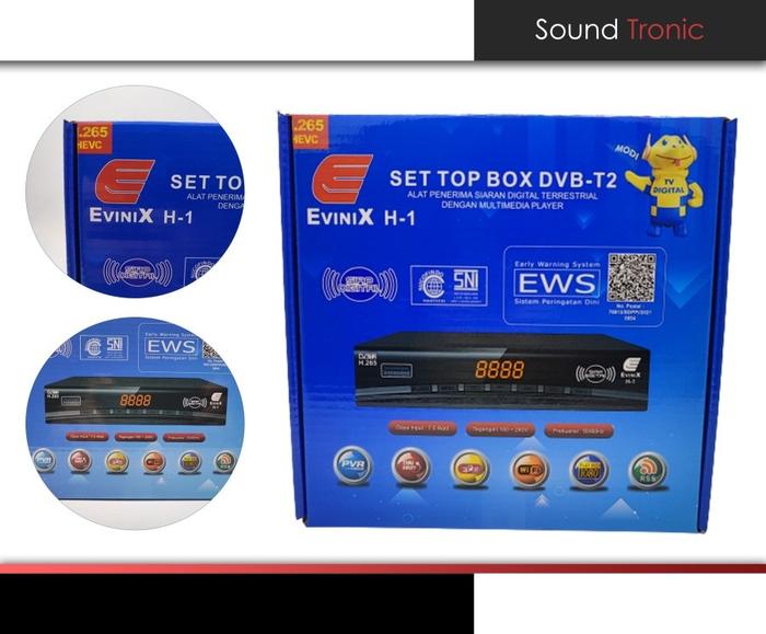 Jual Set Top Box TV Digital DVB T2 merk EVINIX Original BONUS KABEL ...