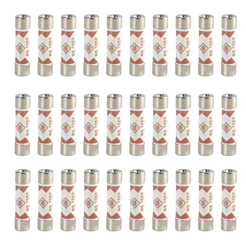 30pcs 13Amp UK Plugs Fuses exquisites Ceramic Fuses Temperature ...