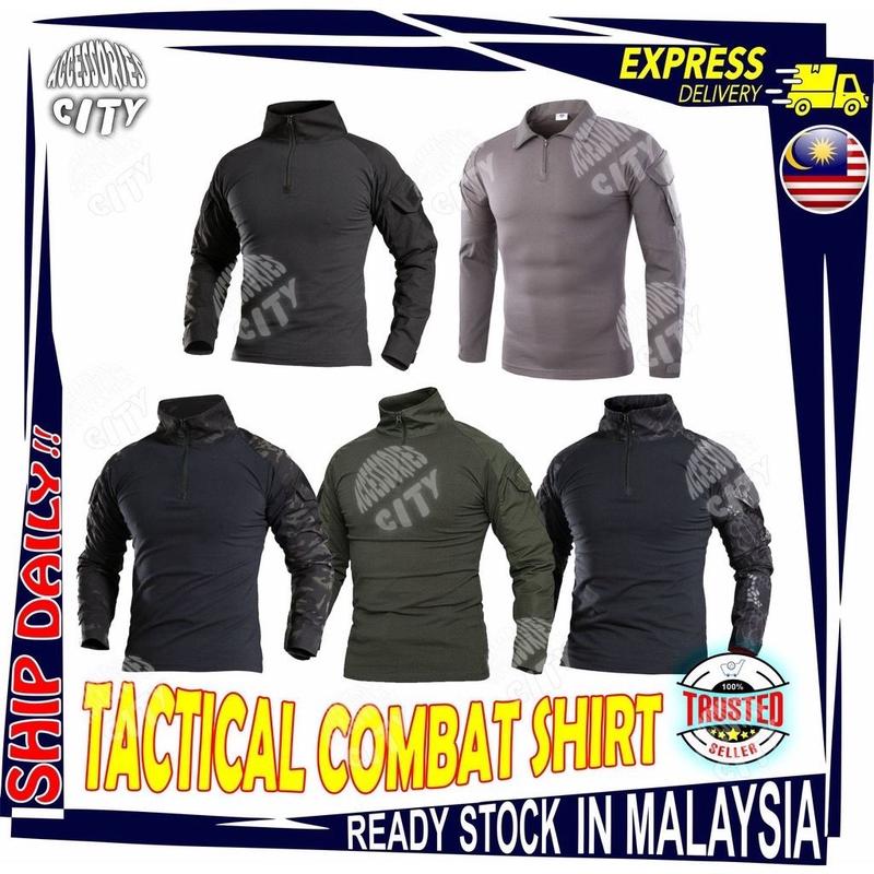 Tactical Long Sleeves Workwear Men Shirt Soldiers Combat Camouflage ...