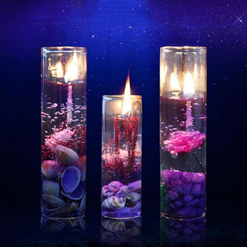 Botol Kaca, Tema Lautan, Lilin Jeli Tanpa Asap, Lilin Gel Perkahwinan ...