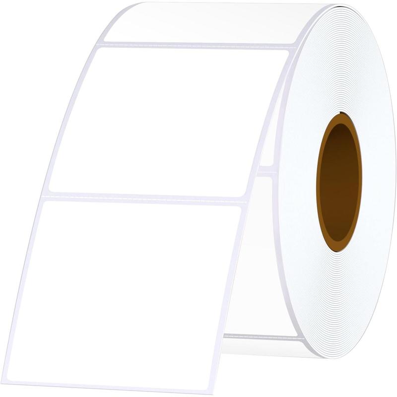 2x2 Square Thermal Labels Thermal Sticker Labels with Perforated Line ...