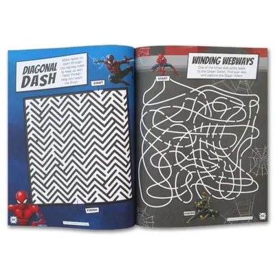 MARVEL SPIDERMAN MAZE ACTIVITY BOOK BUKU AKTIVITAS ANAK MAZE SUPERHERO ...