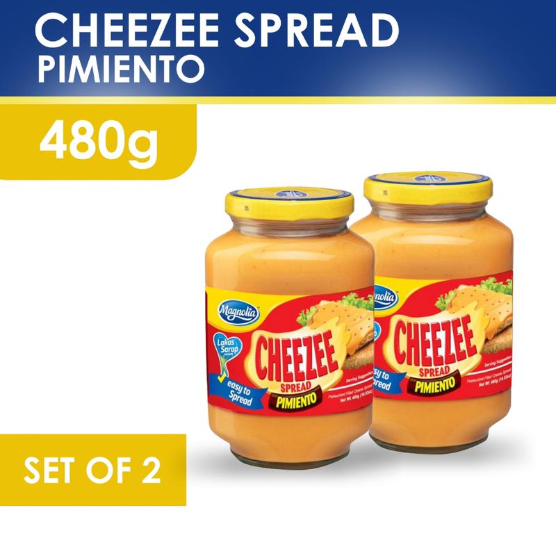 Magnolia Cheezee Spread Pimiento (480g) Set of 2 - TikTok Shop Philippines