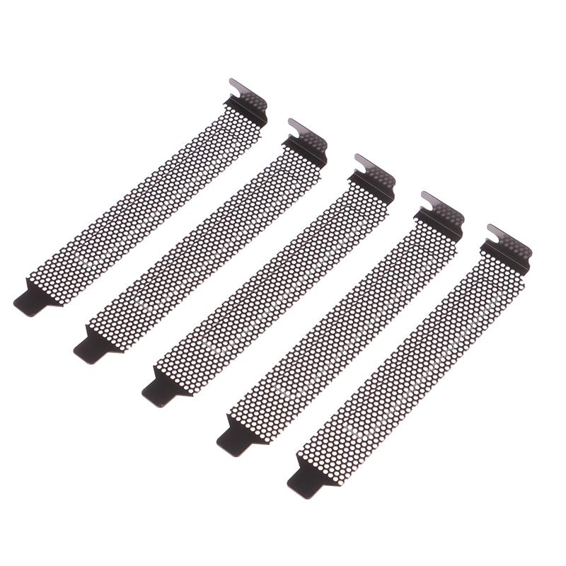 5Pcs PCI Slot Cover Dust Filter Blanking Board Cooling Fan Dust ...