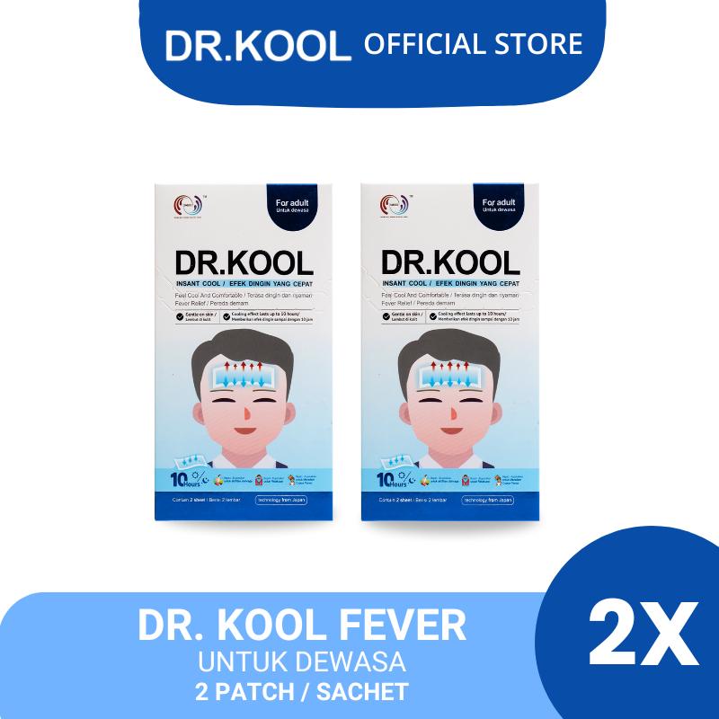 DR.KOOL fever Adult [2x 2 Sachet] - Plester Kompres Demam Dewasa - Shop | Tokopedia