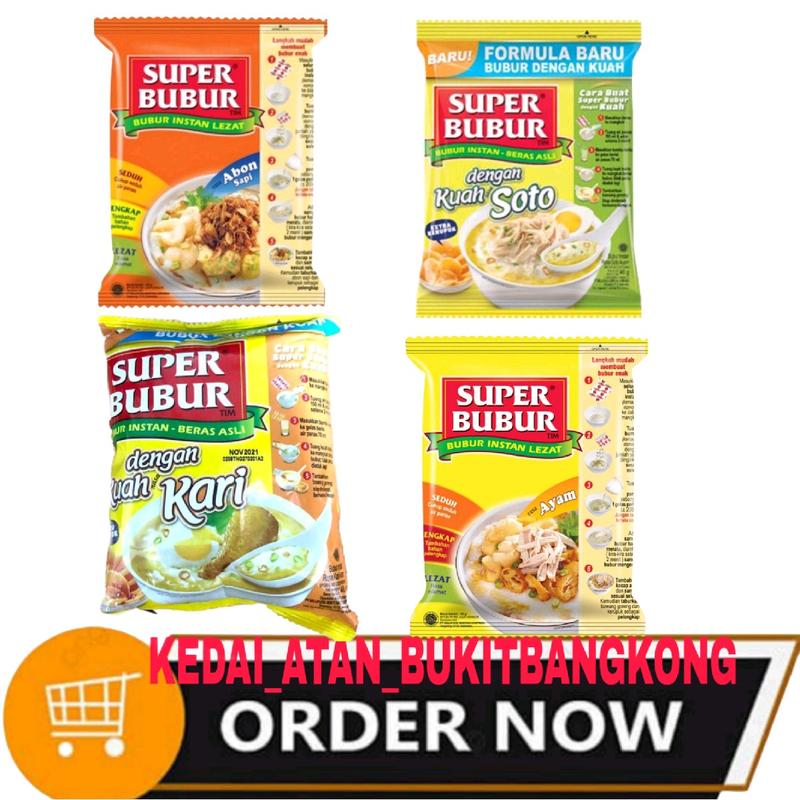 SUPER BUBUR BERABAGAI VARIAN 49 GRAM Food Instant - TikTok Shop Malaysia