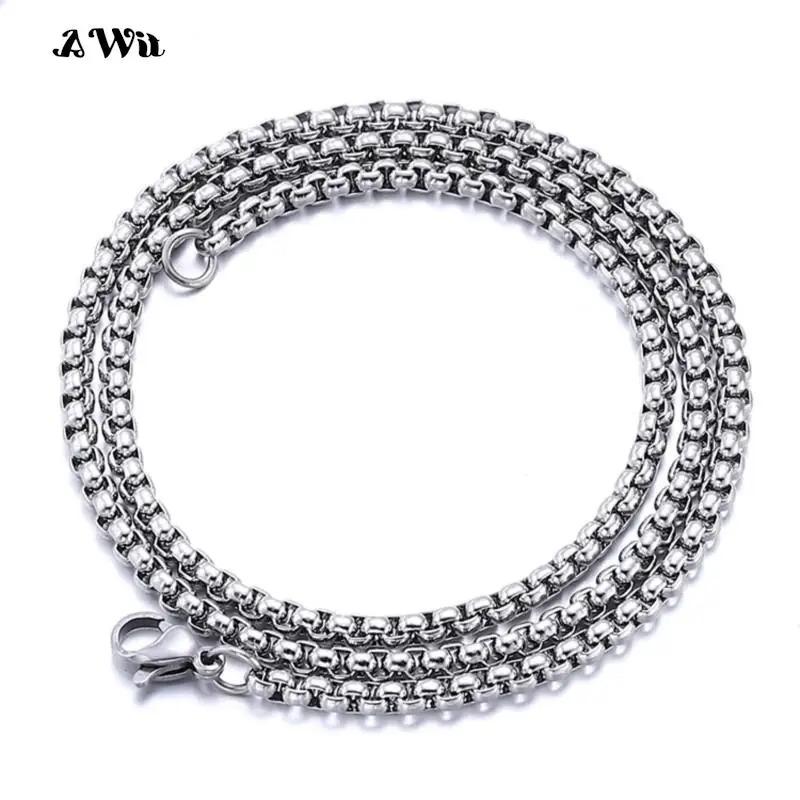 Kid's Black Color Plated Stainless Steel Square Rolo Box Chain - TikTok ...