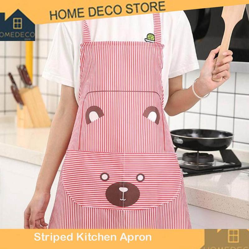 Home Deco Striped Kitchen Apron - TikTok Shop Philippines