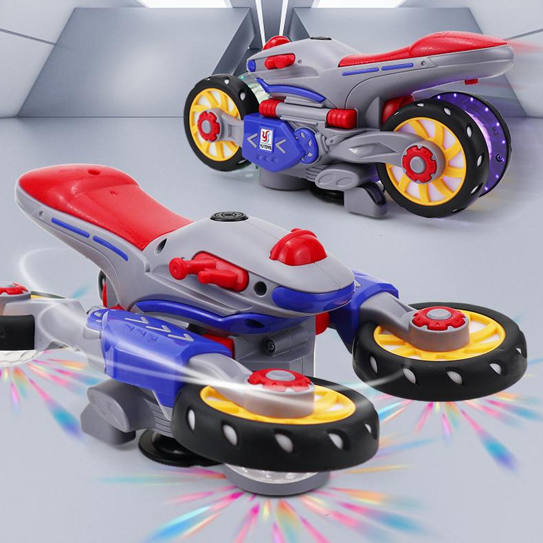 Electric Universal Car Stunt Rotating Motorcycle Transformer Light ...