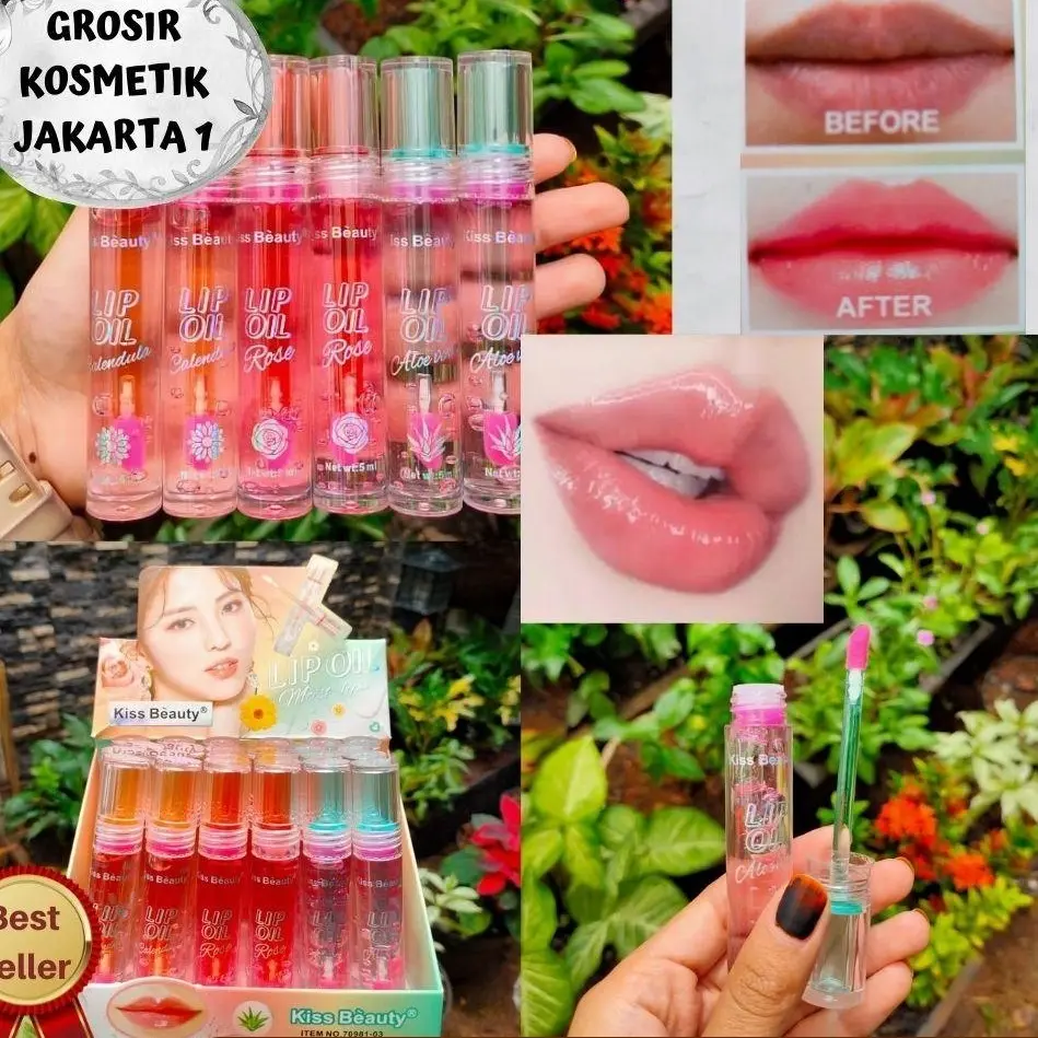 COD/Best Seller Kis$ Beauty Lip Oil Moist Lips - Pelembab Bibir - Lip ...