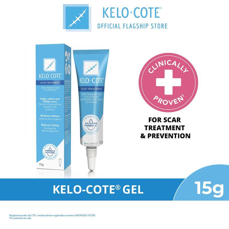 Gel Parut Silikon, KELO-COTE ®, 15g, Rawatan Parut, untuk Keloid ...
