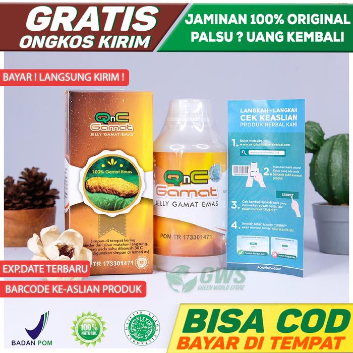 Jual QnC Jelly Gamat Asli ORIGINAL Teripang Emas / Jeli Gamat Gold ...