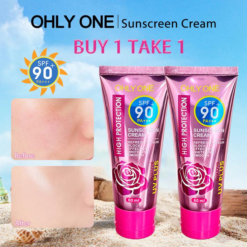 FDA Approved【 BUY 1 TAKE 1】OHLY ONE SPF90+++ Sunscreen Cream - TikTok ...