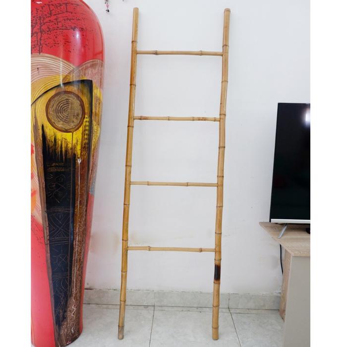Jual Linda Ladder - tangga bambu - rak bambu - shelves - shelf - racks ...