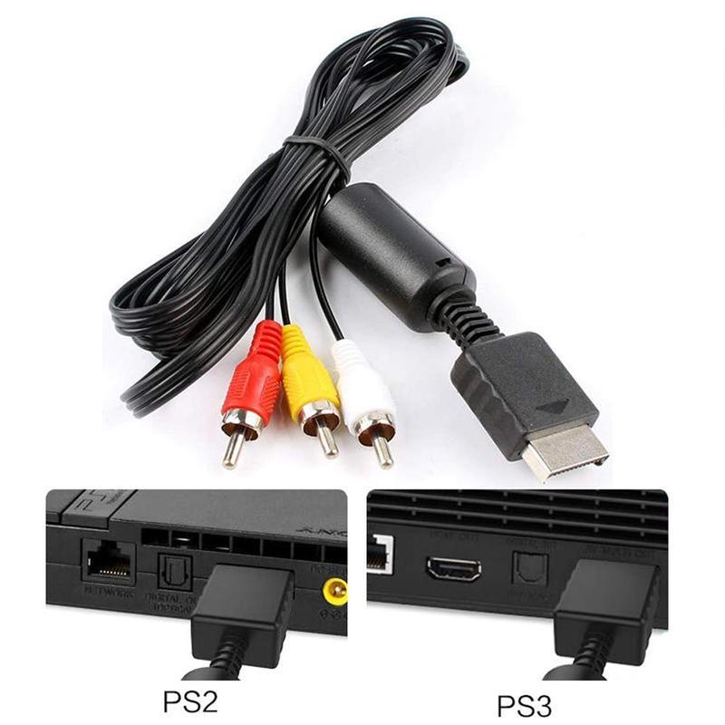 Kabel PS2, Panjang 1.8m, Sesuai untuk Hos PS2 dan Kabel AV, Kabel ...