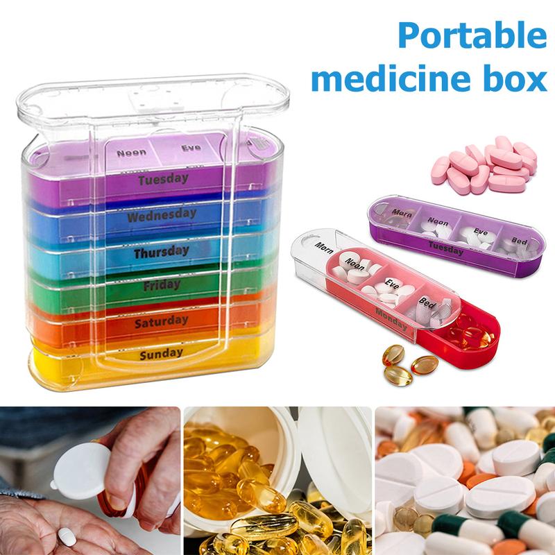 Daily Pill Container Pill Case 7 Days Pill Container with 28 - TikTok ...