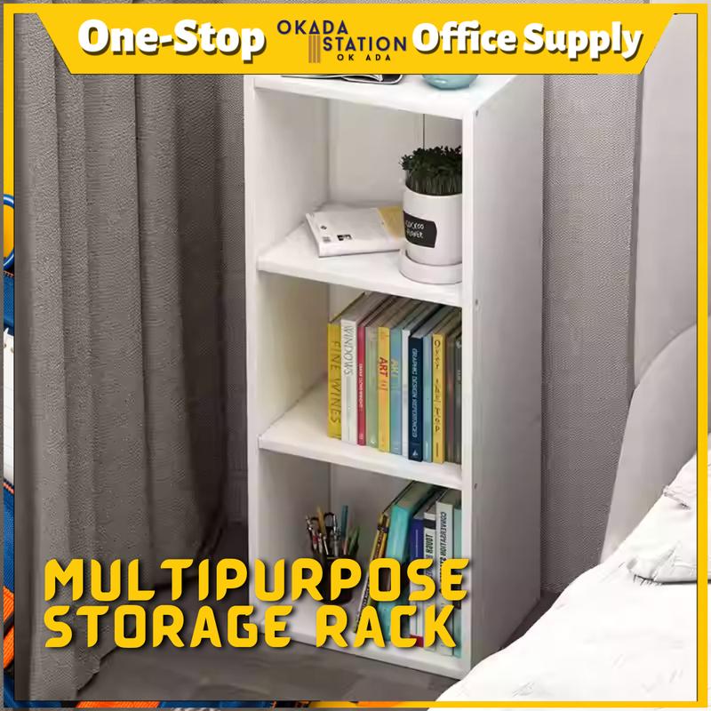 OKADA 3 Layer Multipurpose File Rack Rak Buku File Fail Rak Storage ...