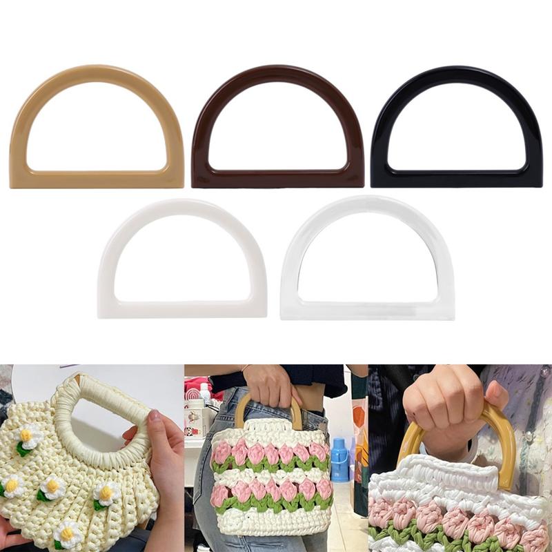 Beg Pergelangan tangan separuh bulatan rata, pemegang tote DIY ...