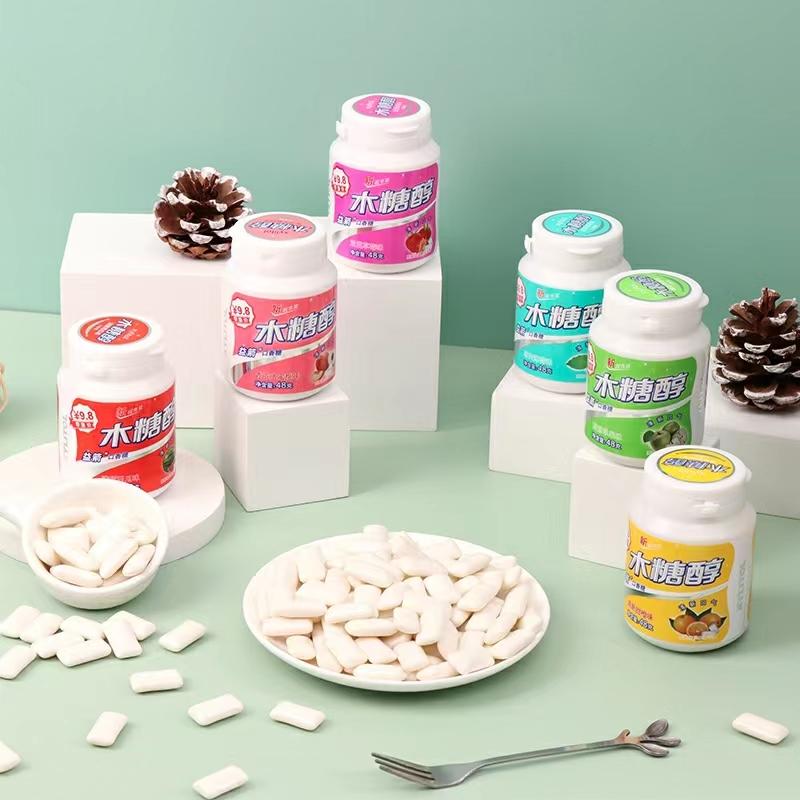 Xylitol Handy Bottle Fresh Mint Chewing Gum Mint Chewing Gum - TikTok ...