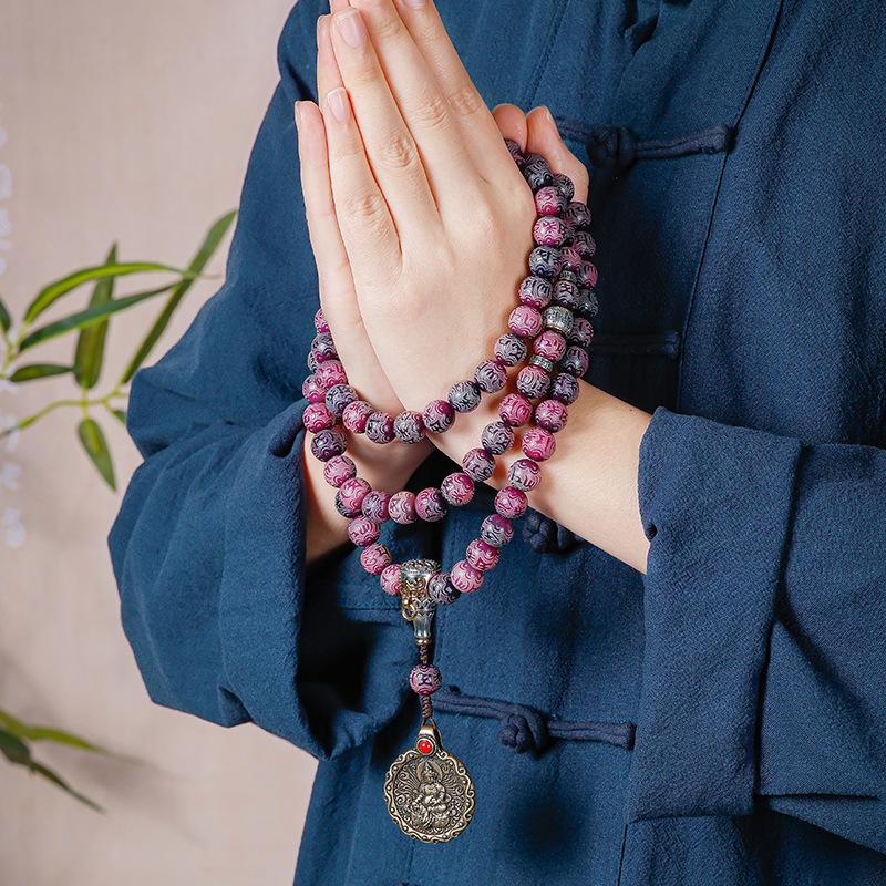 PSY New Natural Bodhi Root Carved Bracelet Exquisite Carving - TikTok ...