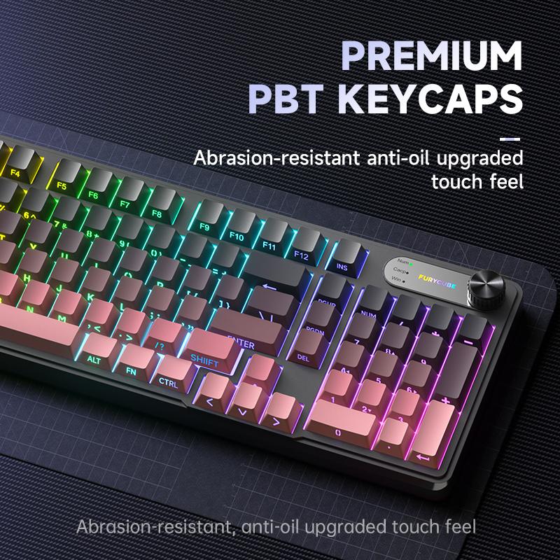 FURYCUBE IP98 membrane keyboard IPX8 waterproof Mechanical feel ...